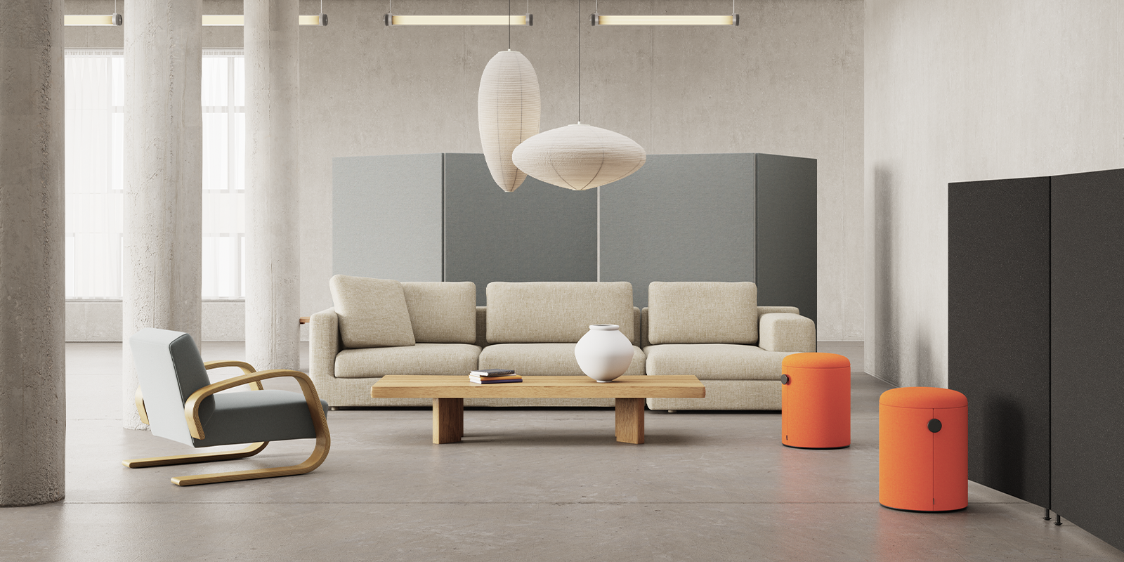 Soneo Floor Screen - Abstracta